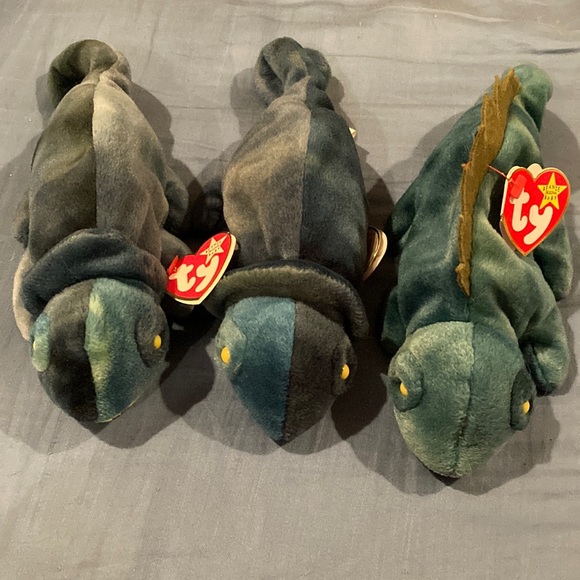 Other | Ty Iggy Iguana And 2 Rainbow Chameleons | Poshmark